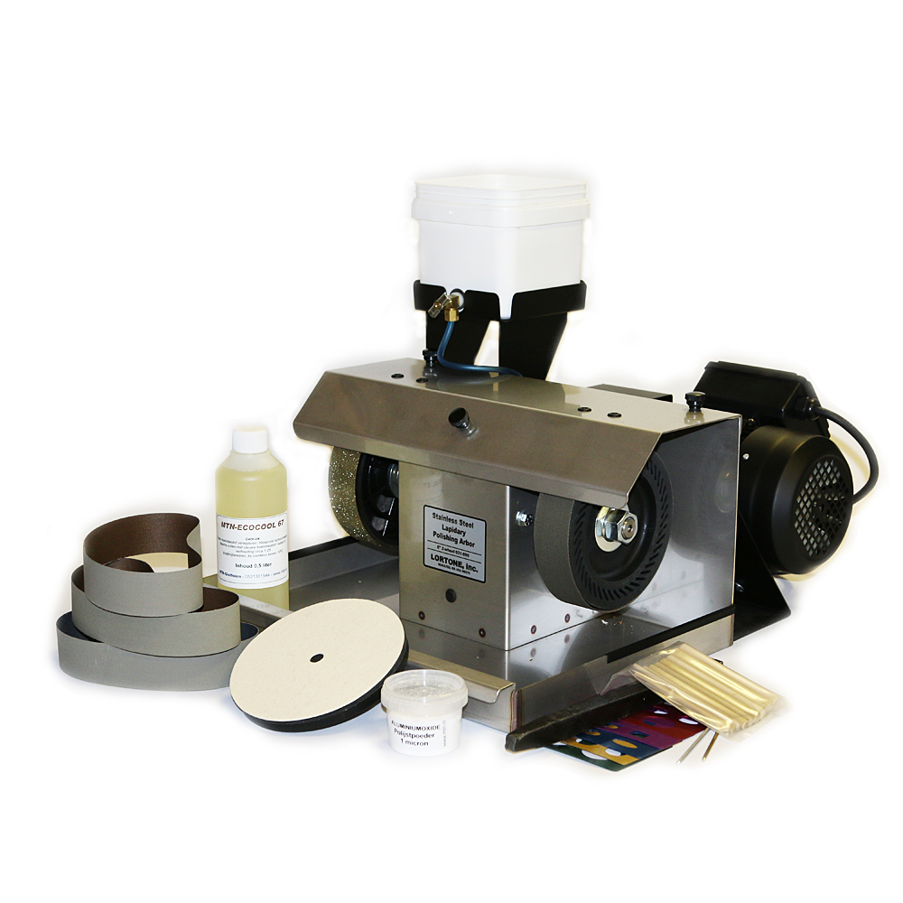 MTN Giethoorn. Lortone BA62 Beaver RVS 'diamant' cabochon slijp ...